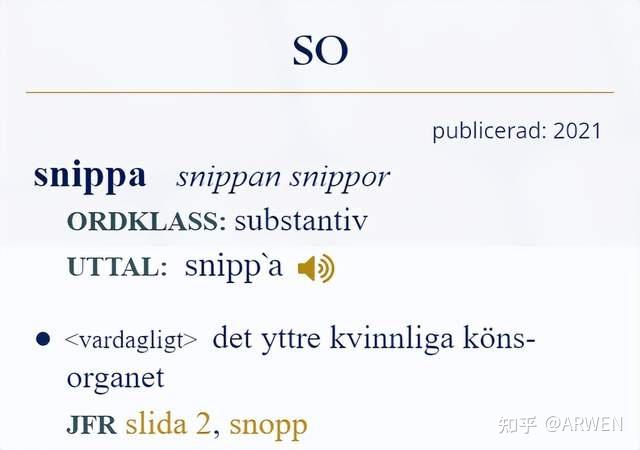 今日瑞典语单词：Snippa - 知乎