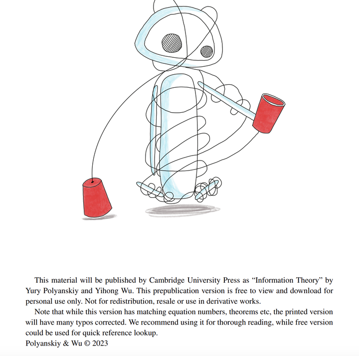 "Information Theory: From Coding to Learning" by Y. Polyanskiy and Y. Wu - 知乎
