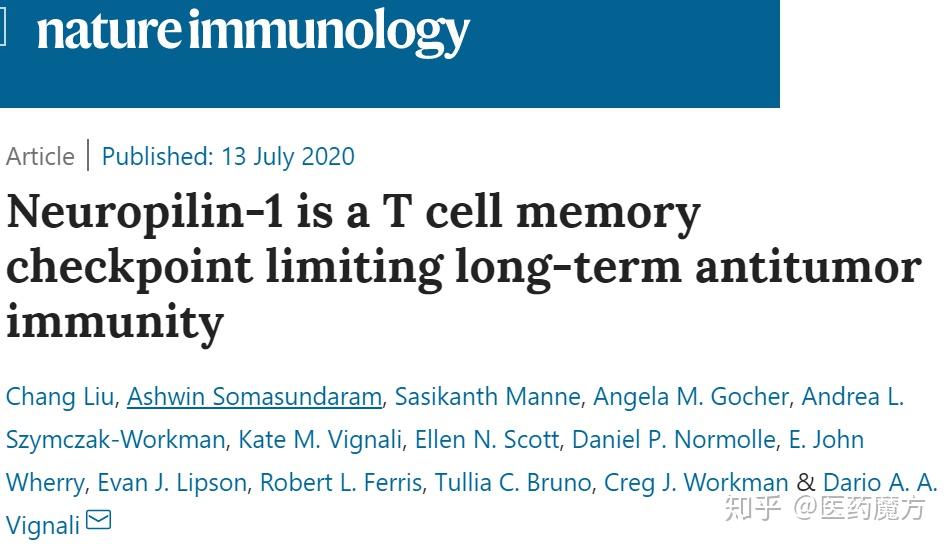癌症免疫治疗新靶点——NRP1 - 知乎