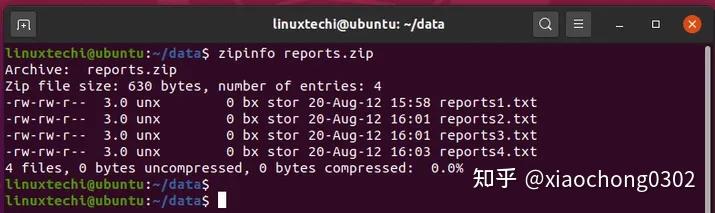 Linux zip 和 unzip 命令使用案例 - 知乎