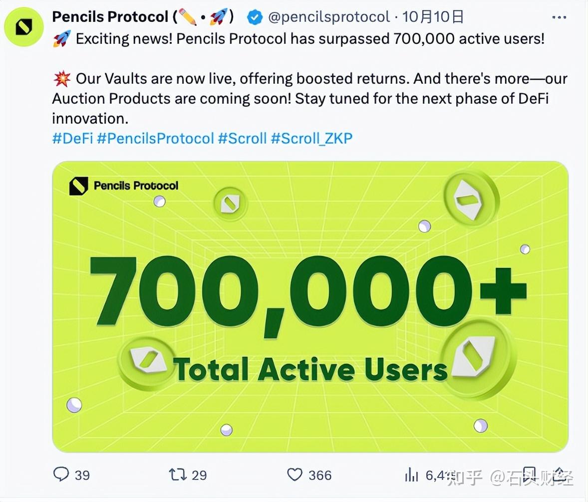 Pencils Protocol 用户特权？持有 DAPP 将获 Scroll 生态空投！ - 知乎