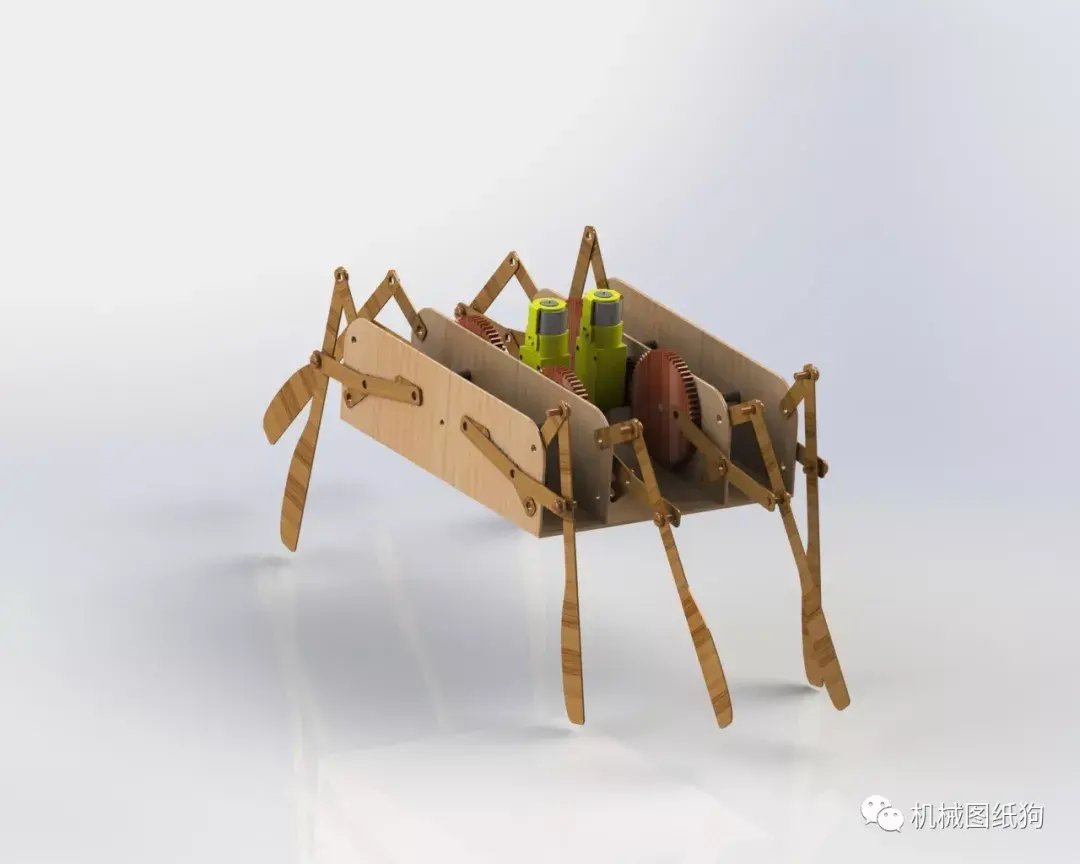 【精巧机构】Kinematic Walker多足爬行小玩具模型3D图纸 Solidworks设计 - 知乎