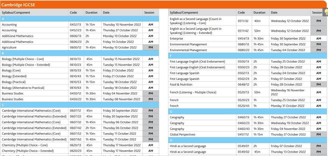 注意！CAIE、爱德思公布2022-2023年A-Level/IGCSE/AS考试时间表！ - 知乎