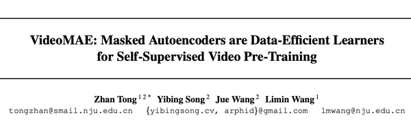 VideoMAE：南大MCG&腾讯AI Lab 提出第一个视频版MAE框架，使用90%甚至95%遮挡，性能SOTA！ - 知乎