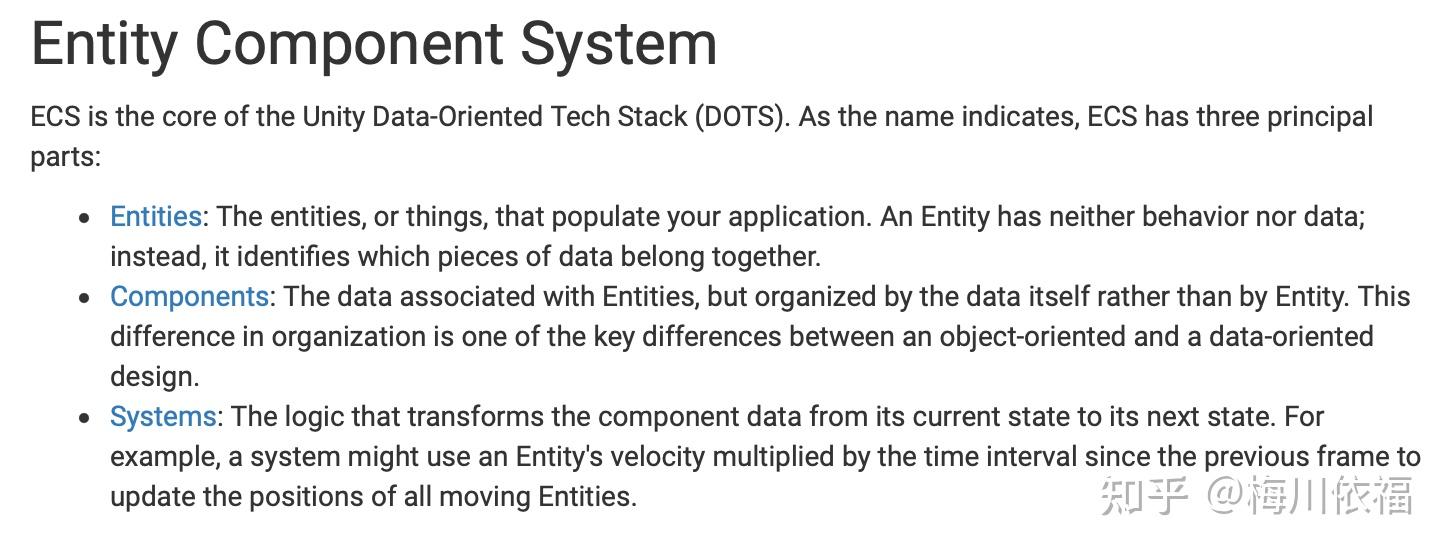 深入浅出ECS:1、什么是ECS（入门） - 知乎