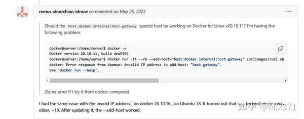 Docker连接host网络 知乎