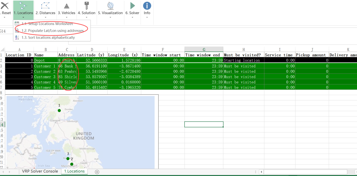 利用EXCEL表格求解车辆路径问题(VRP) - 知乎