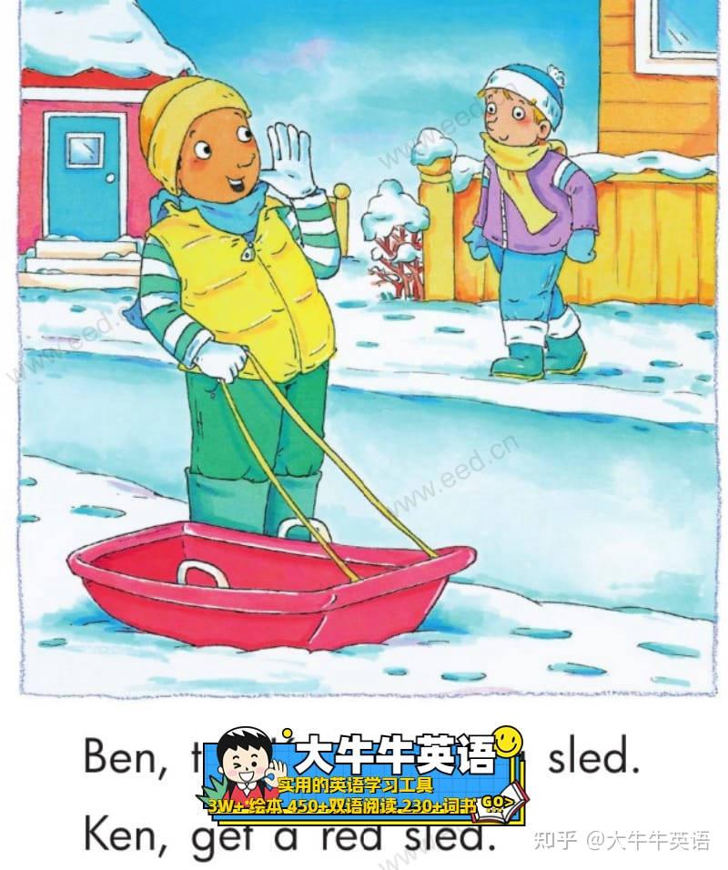 THE RED SLEDS 英语启蒙绘本 培生英语 阅读街 - 知乎