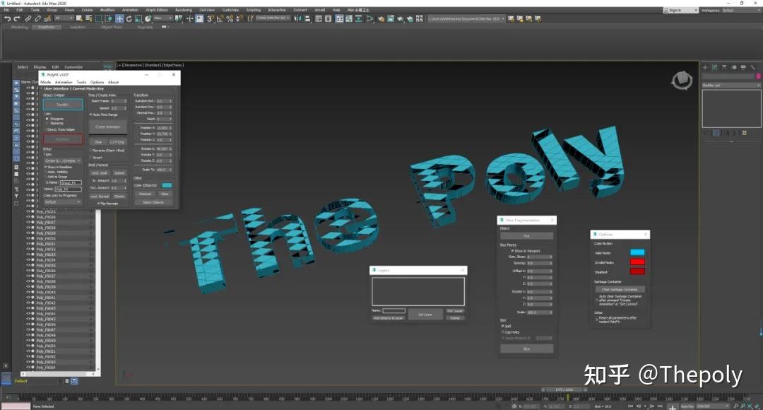 3dmax插件 | 模型生长动画插件PolyFX 3 - 知乎