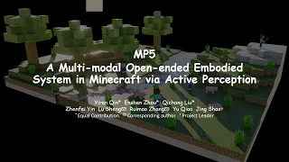 [CVPR2024] MP5: A Multi-modal Open-ended Embodied System in Minecraft via Active Perception - 知乎