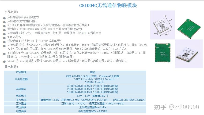 G8100一个超低功耗的通信模块 - 知乎