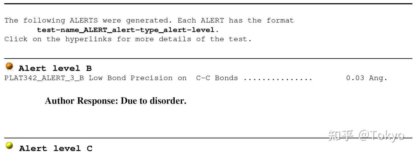 CheckCIF-B级警报PLAT342解决示例 - 知乎