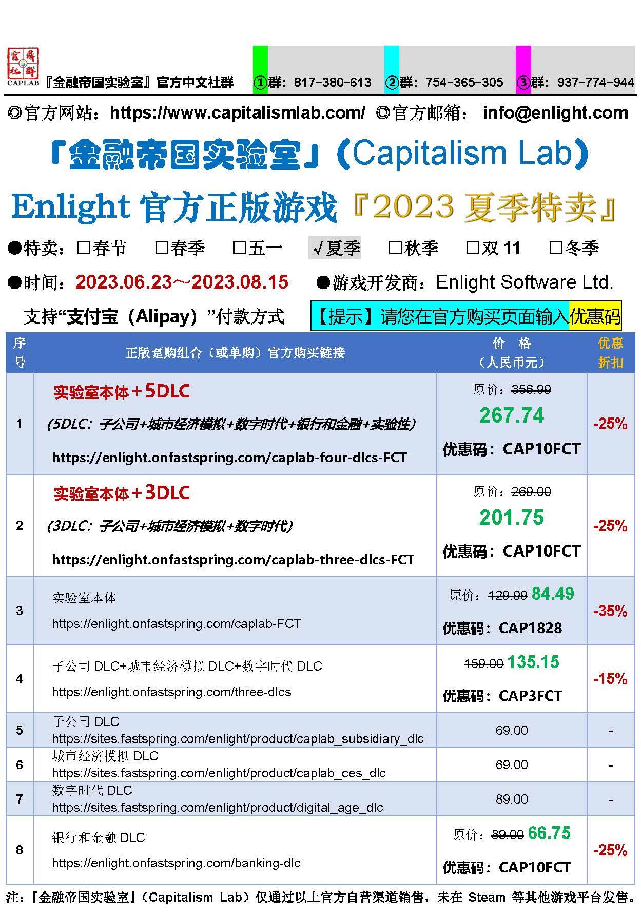「金融帝国实验室」（Capitalism Lab）Enlight 官方正版游戏「2023夏季特卖」 - 知乎