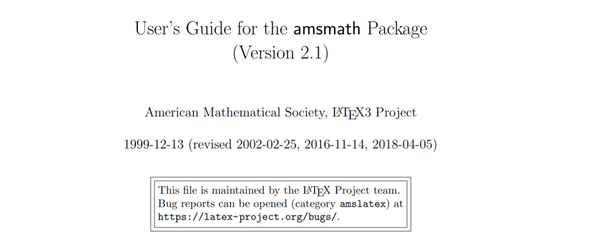 【LaTeX应用】数学公式amsmath包（说明文档） - 知乎