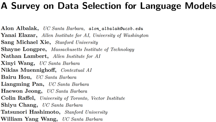 论文略读：A Survey on Data Selection for Language Models - 知乎