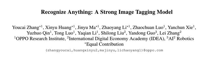 识别一切模型RAM（Recognize Anything Model）及其前身 Tag2Text 论文解读 - 知乎