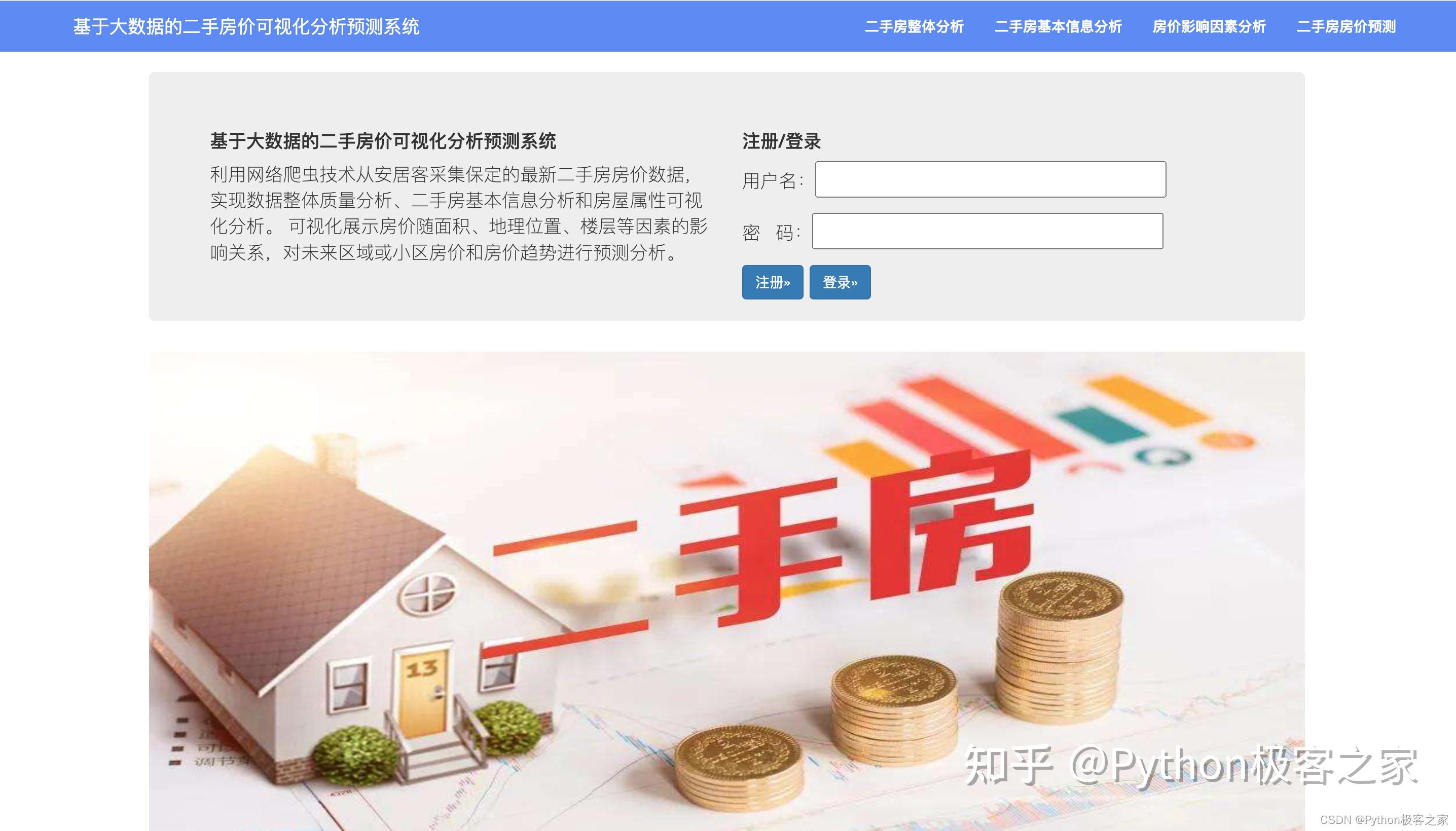 基于大数据的房价数据可视化分析预测系统 知乎 