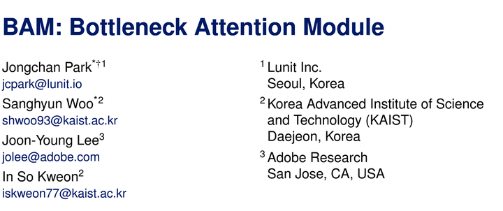 【注意力机制】BAM: Bottleneck Attention Module - 知乎