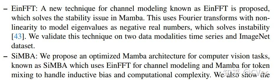 微软家的Mamba来了！SiMBA：用于视觉和多元时间序列的简化Mamba架构 - 知乎