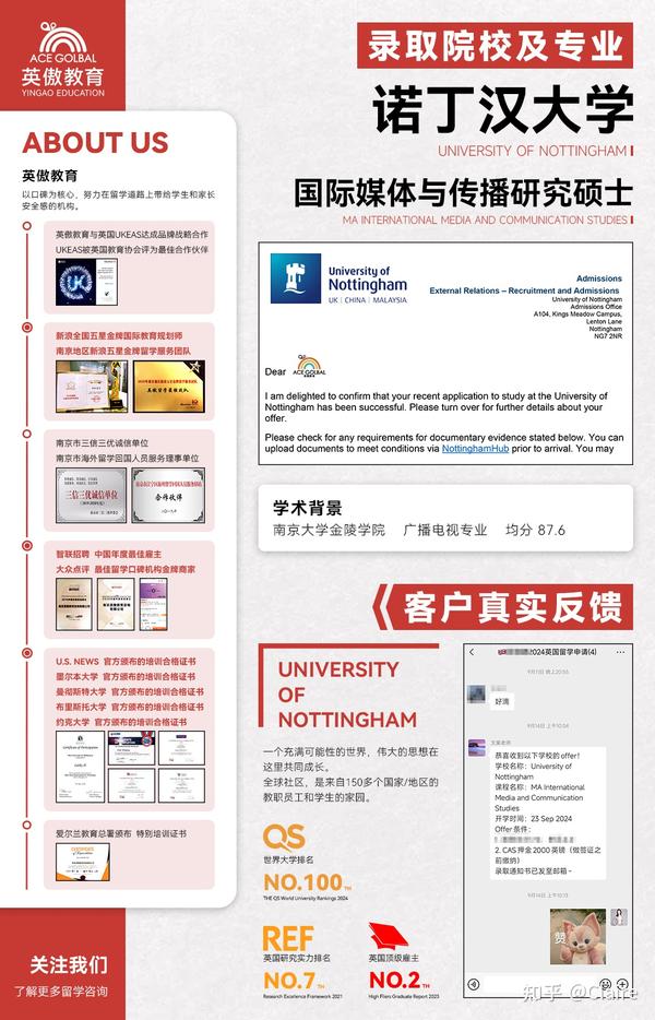 OFFER喜报 | 独立院校21天收获QS100大学Offer！ - 知乎
