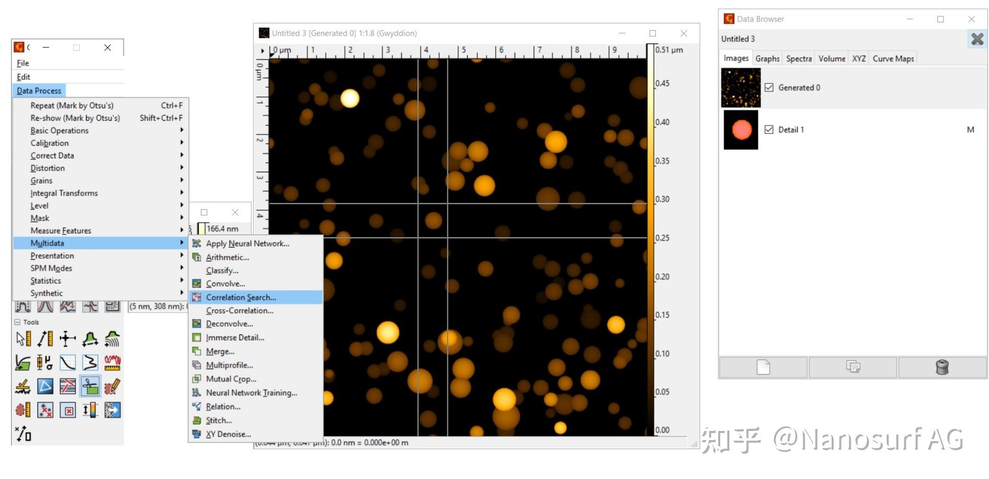 求助，afm数据，如何用gwyddion得到孔隙相关参数？ - 知乎