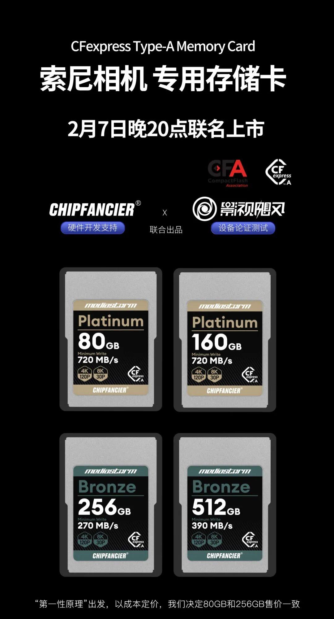 搅局者来了！CHIPFANCIER X 影视飓风联名CFexpress-A存储卡 - 知乎
