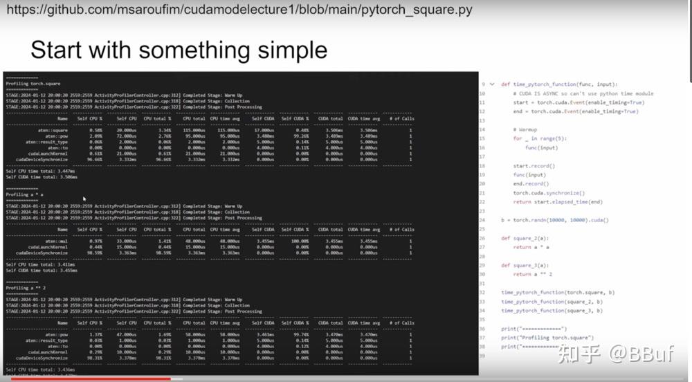Cuda Mode 课程笔记 第一课 如何在 Pytorch 中 Profile Cuda Kernels 知乎