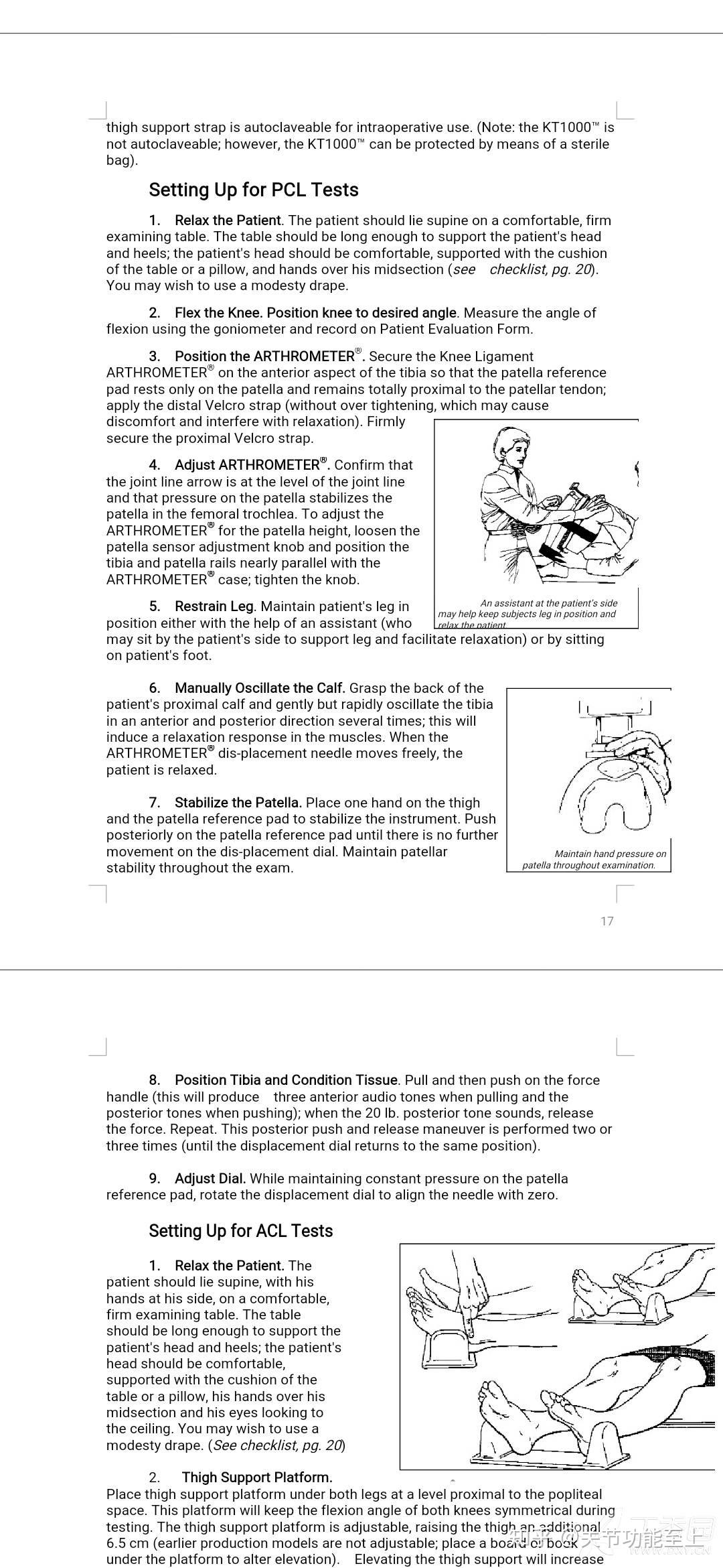 膝关节稳定度测试KT1000/2000操作 - 知乎