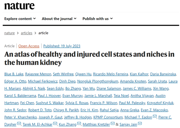人类肾脏迎来“高清地图”：科学家建立迄今为止最大规模肾脏多维单细胞图谱，能预测患者五年之后的肾功能状况 - 知乎