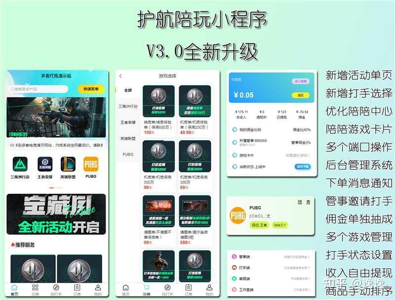 【前端开源】深度定制游戏代练代打护航系统源码，前后端分离uni Appphp，功能完备，可二次开发 知乎