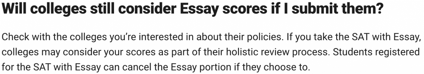 CB官方宣布：取消SAT2和SAT写作考试！ - 知乎