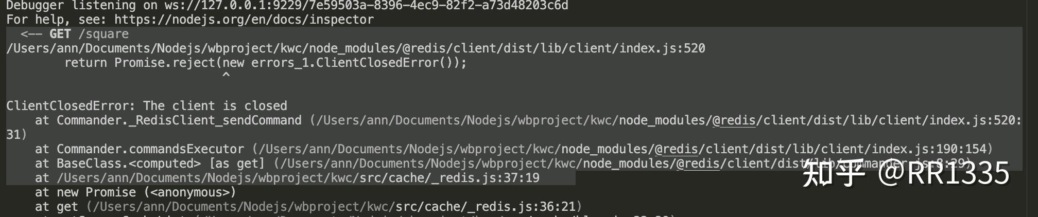 redis 4.x and 3.x , require差异 ClientClosedError: The client is closed 错误提示 _ Node.js - 知乎
