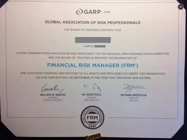 中英文两版FRM证书的申请流程是怎样的？ - 知乎