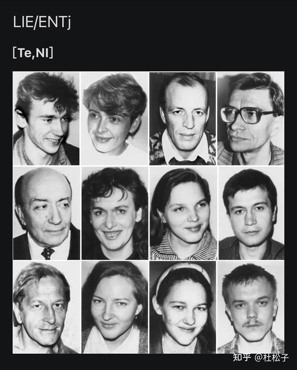 Socionics类型学肖像照片一览 - 知乎