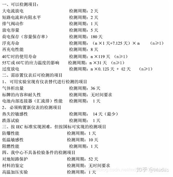 蓄电池IEC60896及IEC60254测试项目周期详解 - 知乎