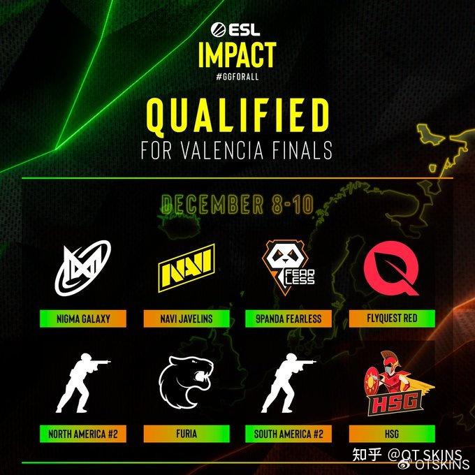 【OT SKINS】ESL Impact S4资格锁定，女子职业CS2再迎新篇 - 知乎