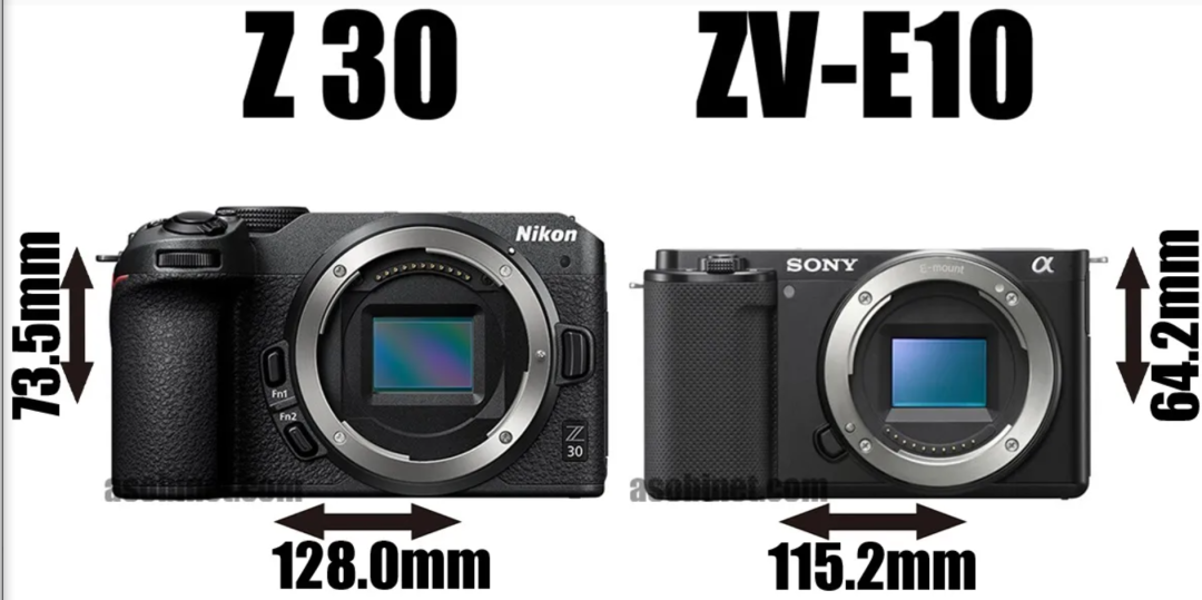 “尼康Z30”和“索尼ZV-E10”在外观和规格上的差异 - 知乎