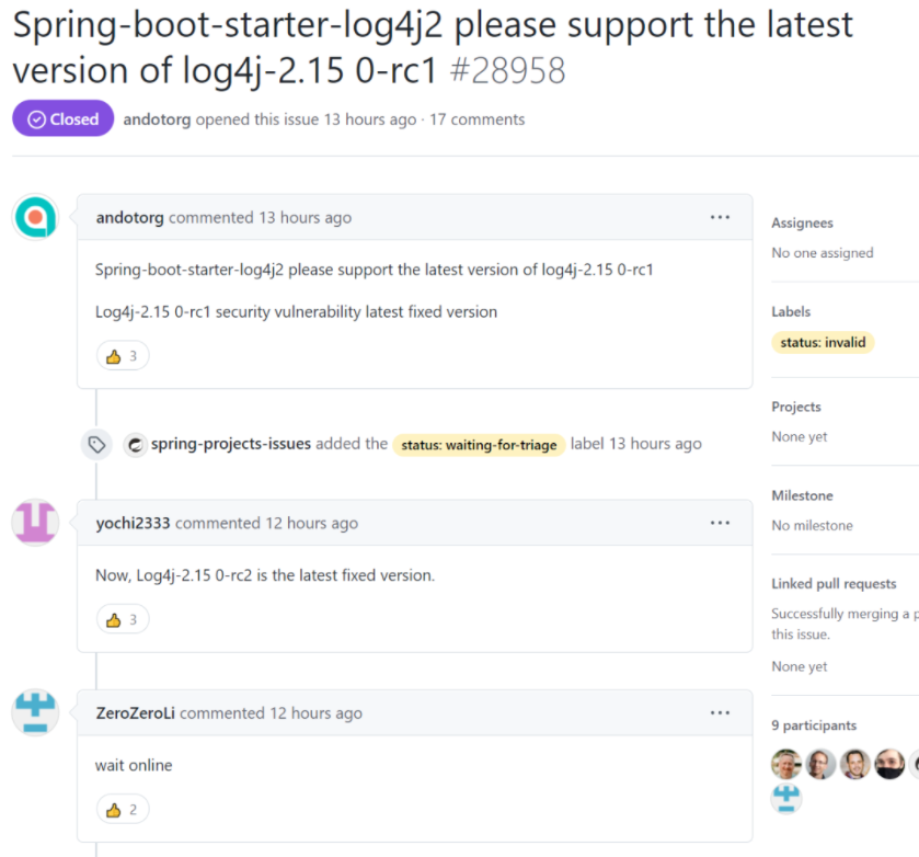 一行配置搞定 Spring Boot项目的 log4j2 核弹漏洞！ - 知乎