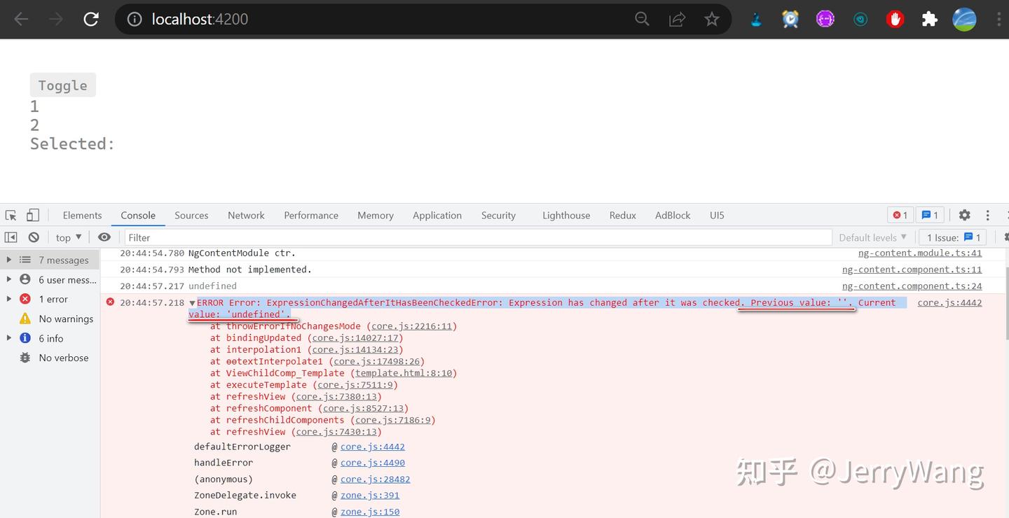 一个 ExpressionChangedAfterItHasBeenCheckedError 错误的解决过程 - 知乎