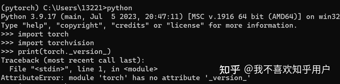 Attributeerror Module Torch Has No Attribute Version 知乎