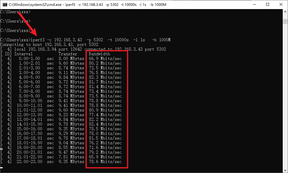 iperf3测量局域网内两台Windows设备之间的极限传输速度 - 知乎