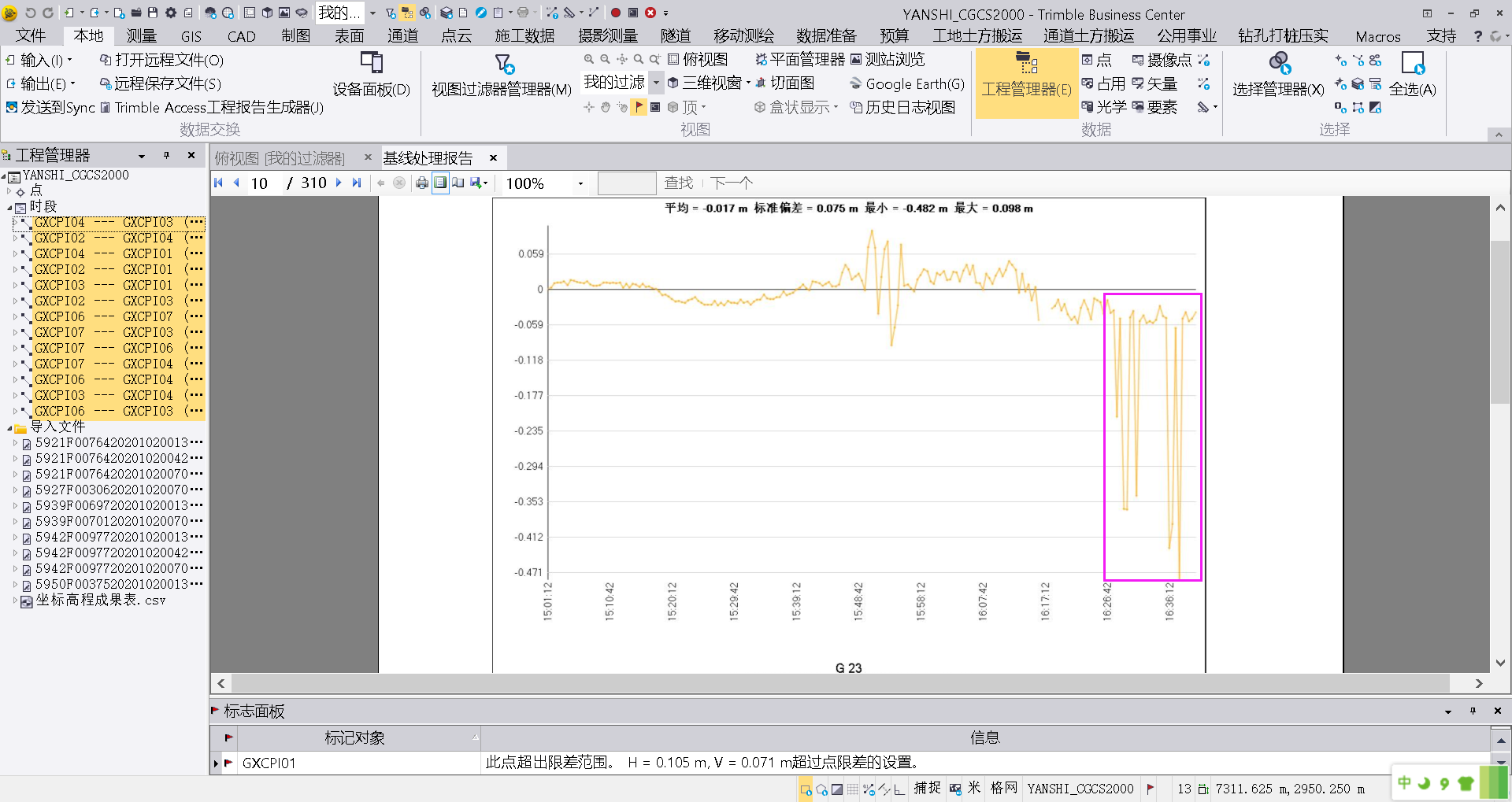 天宝TBC GNSS基线解算到网平差&科傻GPS网平差操作教程 - 知乎