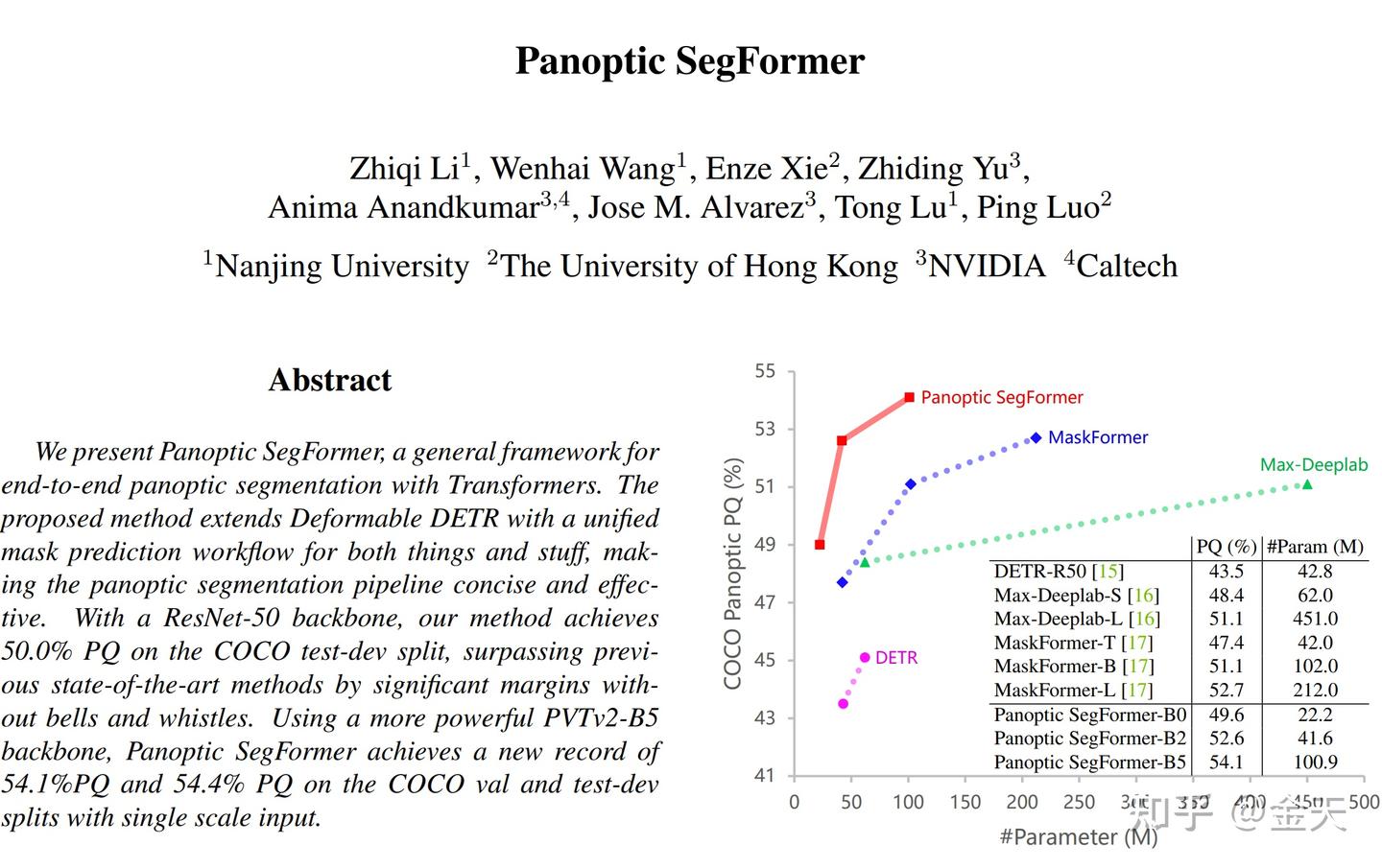 coco全景分割排行榜第二，超越KNet的Panoptic Segformer开源 - 知乎