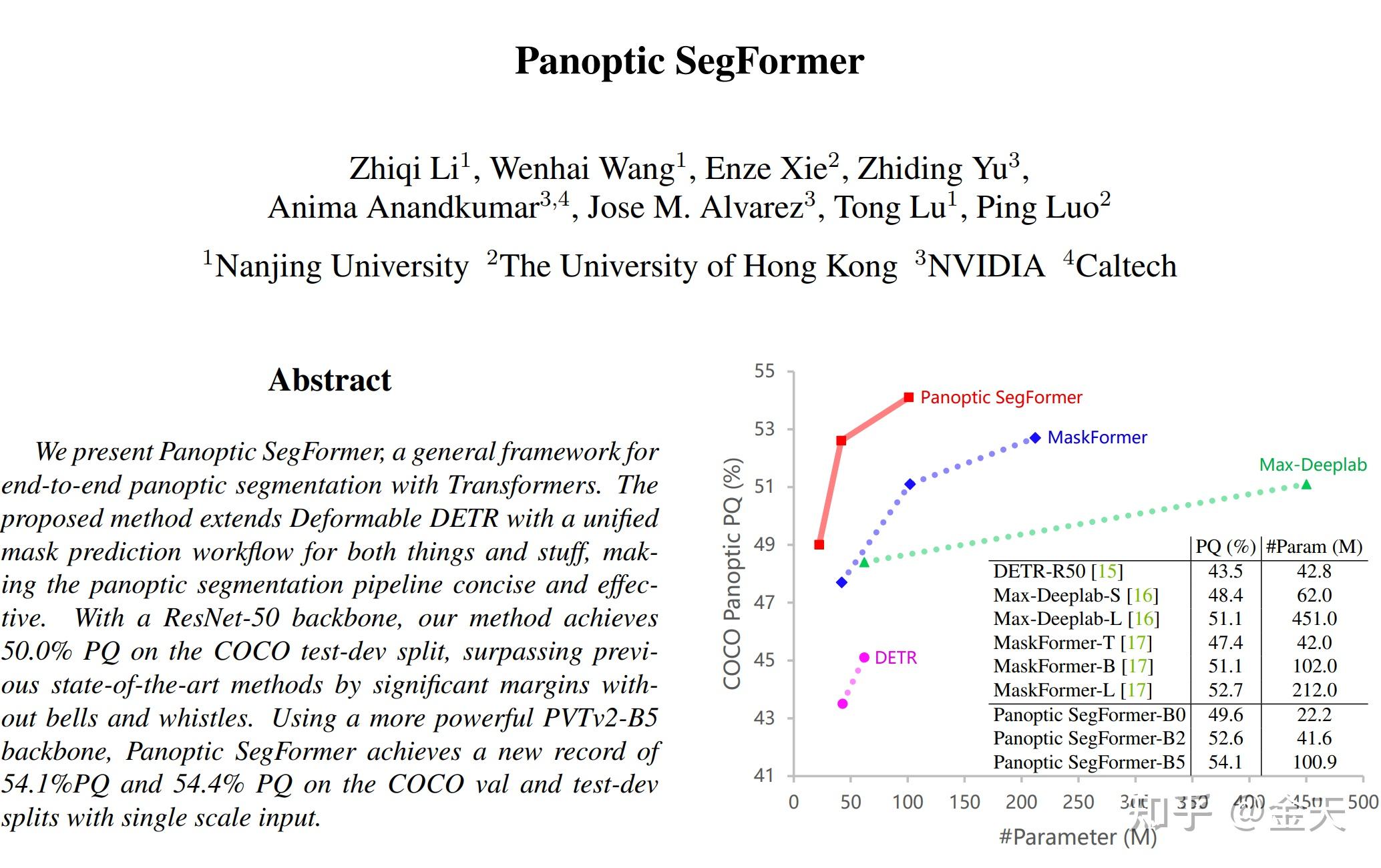 coco全景分割排行榜第二，超越KNet的Panoptic Segformer开源 - 知乎