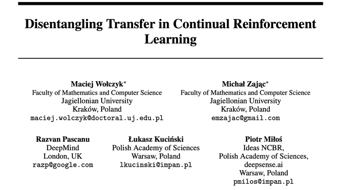 论文分享：Disentangling Transfer in Continual Reinforcement Learning - 知乎