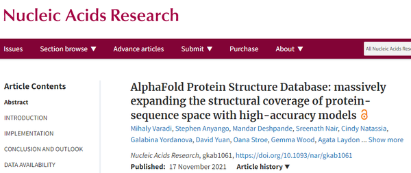 Nucleic Acids Res. | AlphaFold DB：大规模扩展蛋白质序列空间的结构覆盖范围 - 知乎