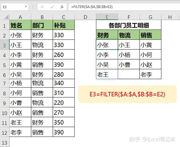 Excel一对多查询最佳解决方案：FILTER函数 - 知乎