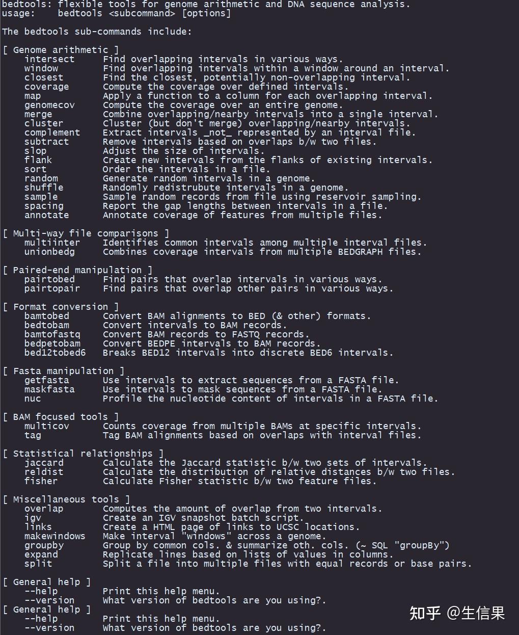 bed文件处理工具之——bedtools - 知乎