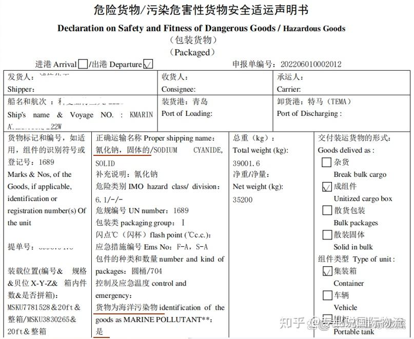 一文了解第6类危险货物相关知识 - 知乎