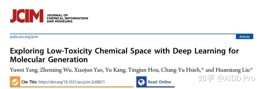 JCIM | 通过深度学习探索低毒性化学空间以进行分子生成 - 知乎